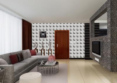 Cina Decorazione moderna della Camera della carta da parati di stile 3d di modo del modello quadrato con il processo impresso in vendita