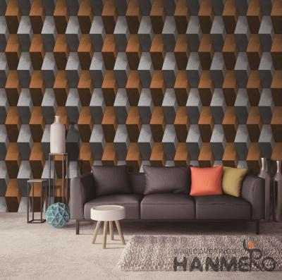 Cina La decorazione interna 3D della stanza si dirige lo stile moderno popolare del rivestimento murale del PVC della carta da parati in vendita