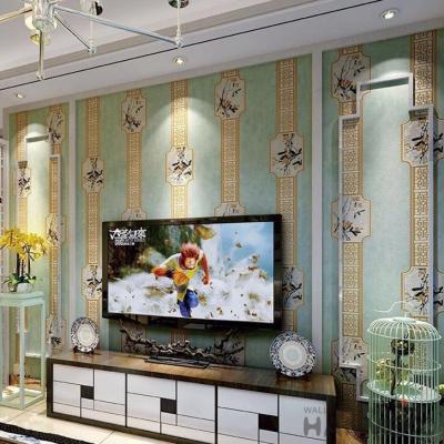 Cina Carta da parati cinese 0.53*10M della pelle scamosciata della natura della fabbrica di Wallcovering decorativo della stanza di studio in vendita