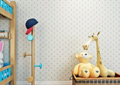 Cina Wallcovering non tessuto fresco di stile della marina per la camera da letto dei ragazzi con stampa dell'ancora in vendita