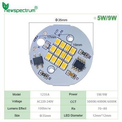 Κίνα τσιπ 3000K των οδηγήσεων 35mm στρογγυλό 50w SMD για το επίκεντρο GU10 Downlight προς πώληση