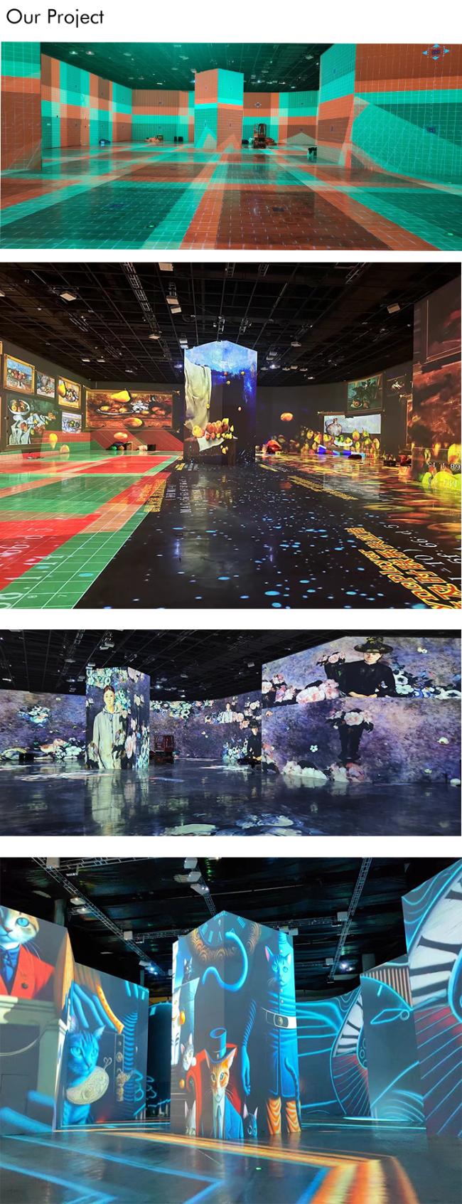 Complete immersive projection system setup