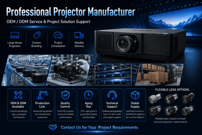 12000 Lumen 3LCD Laser projector OEM ODM Factory