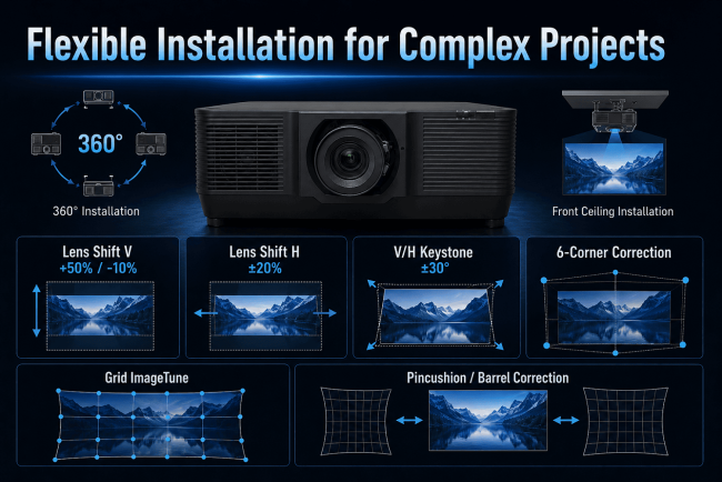 12000 Lumens 3LCD Laser projector Factory