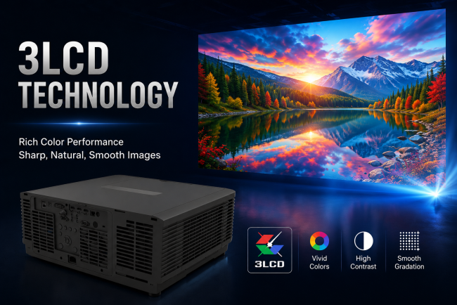 4K 3LCD professional laser projector image quality