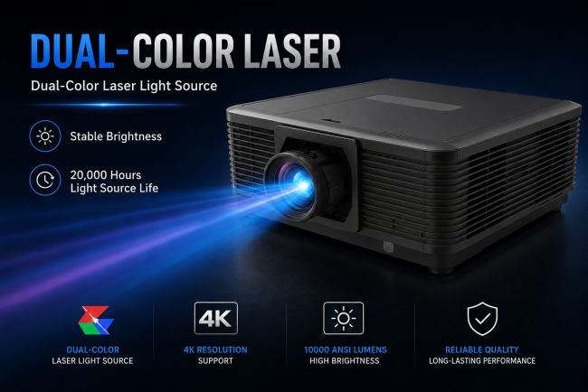 dual color laser professional projector