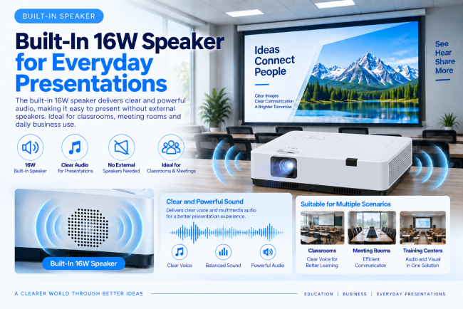 projector built in 16W speaker classroom