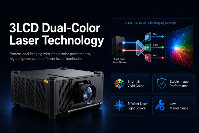 blue red dual-color laser projector technology