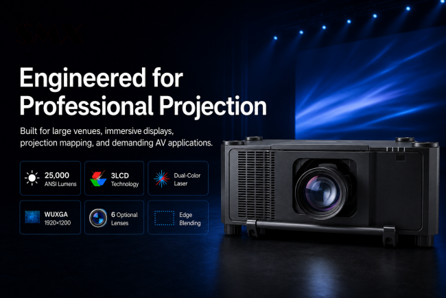 25000 ANSI lumen projector for large venue projection