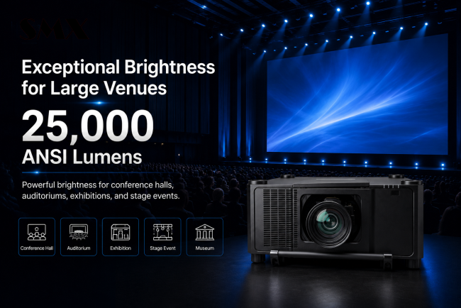 25000 ANSI lumen WUXGA 3LCD dual-color laser projector