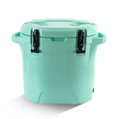 Cina Scatola più fresca rotonda UV del dispositivo di raffreddamento 25QT del contenitore di ghiaccio di picnic di picnic 55cm in vendita