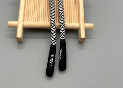 China La ronda modificó el cordón del lazo para requisitos particulares de 5m m con el extremo del silicón y el logotipo impreso en venta