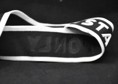 Chine L'écran de silicone de bande élastique des sous-vêtements des hommes du jacquard OEKO impriment le blanc noir à vendre