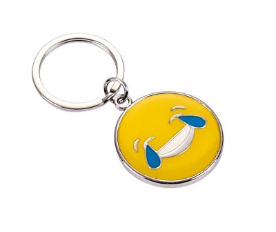 China Custom Shaped Metal Keychains with Lacquer Plating for Souvenirs for sale
