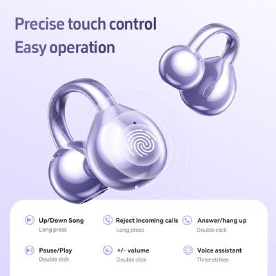중국 블루투스 5.4 A2DP/AVRCP/HFP 지원 티타늄 디아프라그마 스피커 1 귀당 4g 방수 방수 땀 방수 비즈니스 사용자 게이머 판매용