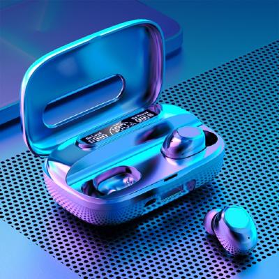 China Bluetooth 5.1 Earphone Supports A2DP/AVRDP/HFP Protocols Earphones 40mAh Charging Case 500mAh F10 Dynamic Drive for Business & Sport for sale