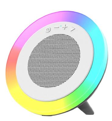 中国 ホワイトトライモードBluetoothスピーカー 66MM 5W出力 1200mAhバッテリー USB/TF/AUX再生とRGBライティング対応 販売のため