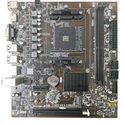 China M-ATX AM4 Motherboard For Ryzen3/5 CPUs Dual DDR4 Slots 4*SATA3.0 Ports VGA+HDMI Display Outputs And 3*3.5mm Audio Jacks for sale