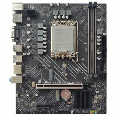 China Placa-mãe ETEK H610 Micro-ATX para CPUs LGA1700 DDR4 Dual-Channel Slot PCIe 4.0 x16 Saídas opcionais DP+HDMI+VGA à venda