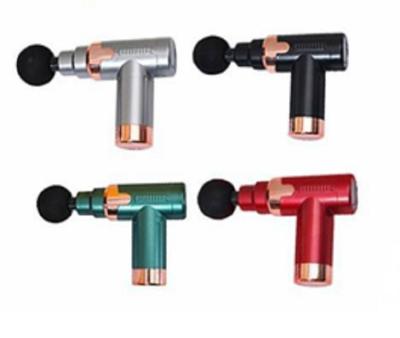 China Pistolas de masaje ETEK Característica ABS + componentes electrónicos Construcción con control de botón 1200mAh Batería 25W 4 cabezas de masaje 4-color en venta