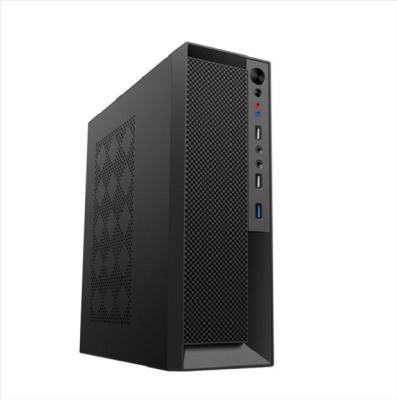 China Micro-ATX/ITX Computergehäuse, unterstützt TFX/TFLX Power, 1HDD+2SSD, bis zu 245mm VGA-Karte, 0,5mm SPCC+SECC, Schwarz zu verkaufen