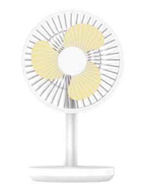 Cina Ventilatore a motore senza spazzola ricaricabile (azzurro/bianco),batteria da 3600 mAh,materiale ABS+PP, carica di ingresso 5V, per casa, ufficio e esterni in vendita