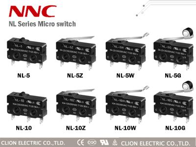 Китай Микропереключатель NNC миниатюрный весовой серии NL для электроники, машиностроения и легкой промышленности продается