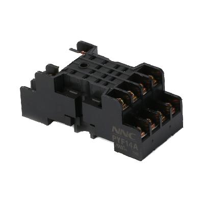 China Zócalo de relé NNC Serie PYF14A aplicado para relé HHC68B/MY4/JQX-18F/HH54P en venta