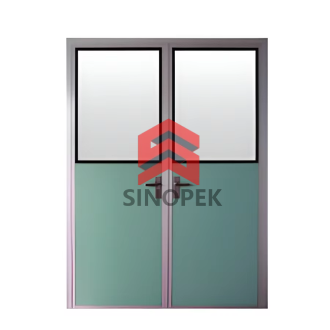 Aluminum alloy frame melamine sealed cleanroom door