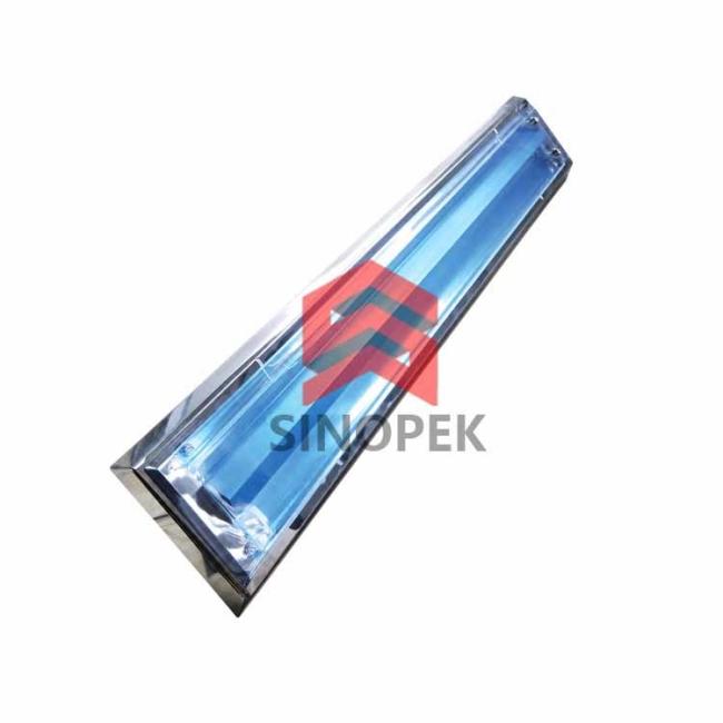 Stainless steel beveled purification lamp