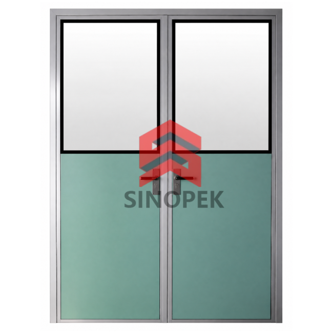Aluminum alloy frame melamine sealed cleanroom door