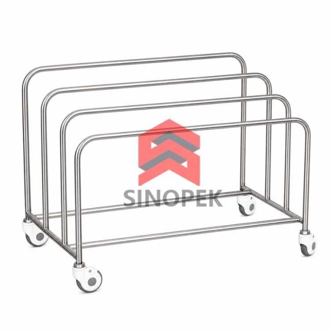 Stainless Steel Garment Transport Trolley
