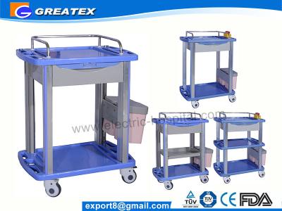 China De mobiele Kar van het Verpleegsters Medische Karretje voor het Ziekenhuis/Luxe Plastic Karretje (GT-Q101) Te koop