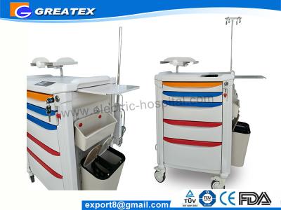 China De Drugkarretjes van de medisch apparaathand, de Verpleegsterskarretje 870mmx590mmx970mm van het Aluminiumstaal Te koop