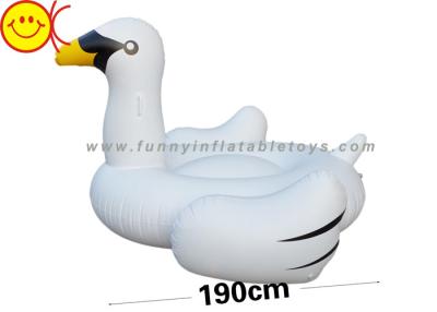 Cina Cigno gigante del cigno del galleggiante di svago gonfiabile gigante di Rideable 190cm nel colore bianco in vendita