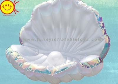 China Los flotadores inflables/piscina del agua de la concha marina blanca gigante de la perla flotan el rosa de Shell de la almeja en venta