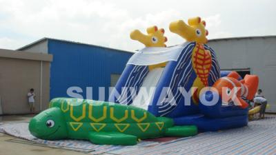 Cina Lo scivolo gonfiabile commerciale della tartaruga del parco dell'oceano, bambini fa il giardinaggio scorrevoli EN71 in vendita