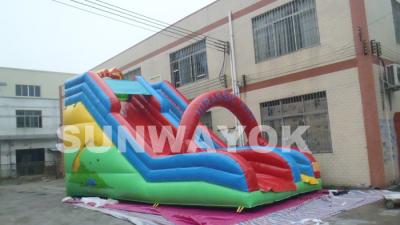 Cina Scorrevole di salto gonfiabile commerciale dell'arca giurassica con il PVC UV Platone TM di resistenza in vendita