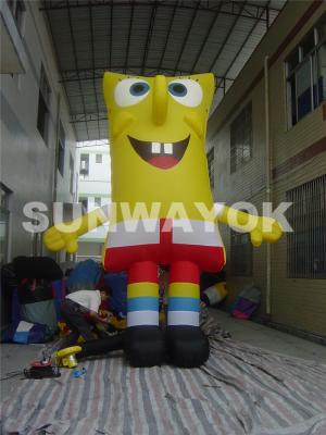 Cina Inflatables di natale del nylon/PVC SpongeBob, decorazioni gonfiabili all'aperto in vendita