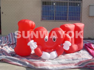 Cina I figli illegittimi rossi divertenti di manifestazioni del cuore fanno festa i inflatables per affitto, EN71 in vendita