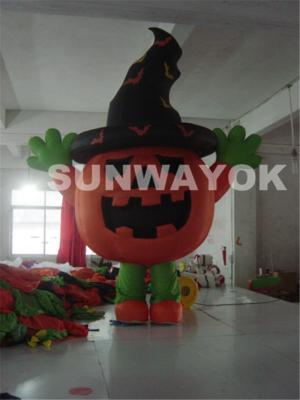 Cina Grande zucca divertente di Inflatables di festa di Halloween per gli adulti, bambini in vendita