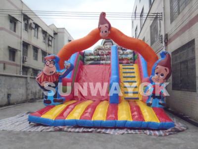 Cina Scorrevole gonfiabile commerciale del giardino di tema del fumetto del neutrone per i bambini in vendita