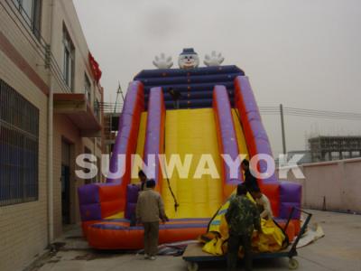 Cina Lo scivolo gonfiabile commerciale dei grandi bambini di tema del pagliaccio per gli eventi/partiti in vendita