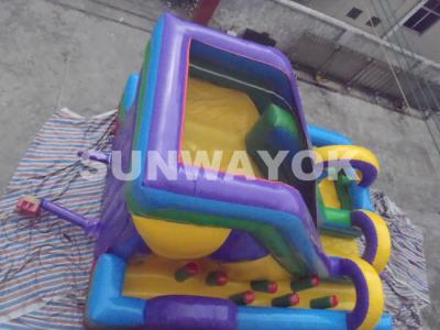 Cina Scivolo gonfiabile divertente commerciale bene munito dei bambini con l'insegna Pringting in vendita