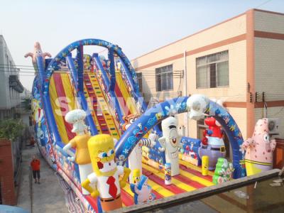 Cina Grande scivolo gonfiabile commerciale all'aperto con l'arco del sole per il giardino in vendita