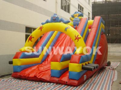 Cina Scivolo gonfiabile commerciale del polipo di sicurezza dell'OEM per i giochi di esplosione, EN14960 in vendita