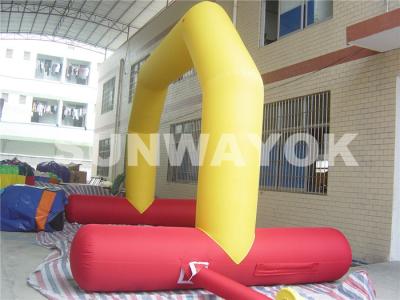 Cina PVC giallo/affitto gonfiabile commerciale di nylon dell'arco con resistenza UV in vendita