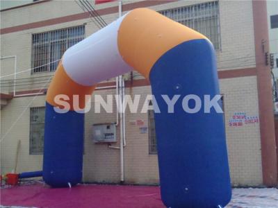 Cina ventili l'arco gonfiabile stretto di versione 12 la x 6mH, arco gonfiabile di rivestimento di inizio per i giochi di sport in vendita