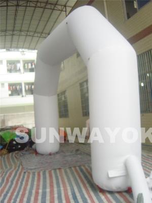 China Arrendamento inflável do arco da propaganda branca com o encerado impermeável do PVC de 0.6mm à venda
