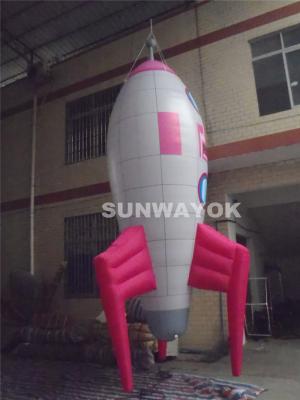 China Modelo inflável atrativo da propaganda de Oxford Rocket/Inflatables comercial à venda